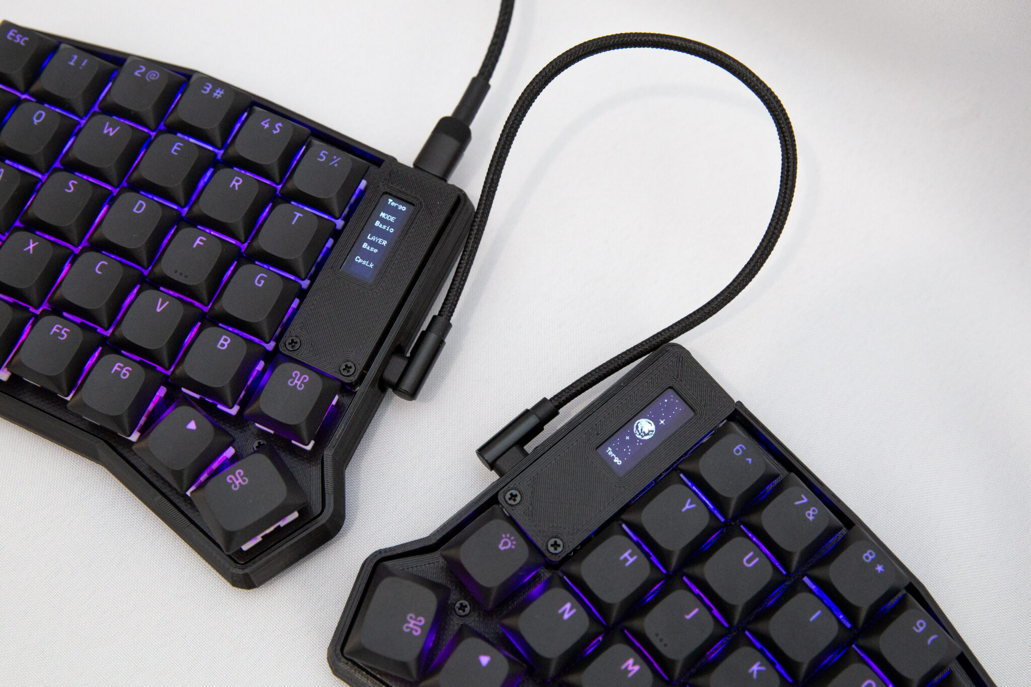 Teclado ergonômico dividido do Brasil - Tergo Teclados